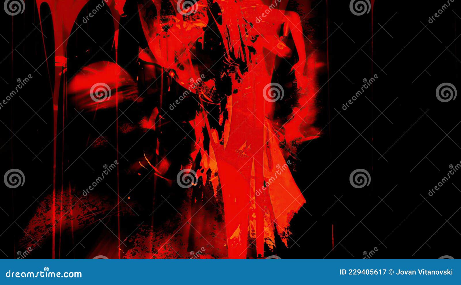 Disturbing Horror Background Stock Illustration - Illustration of ...