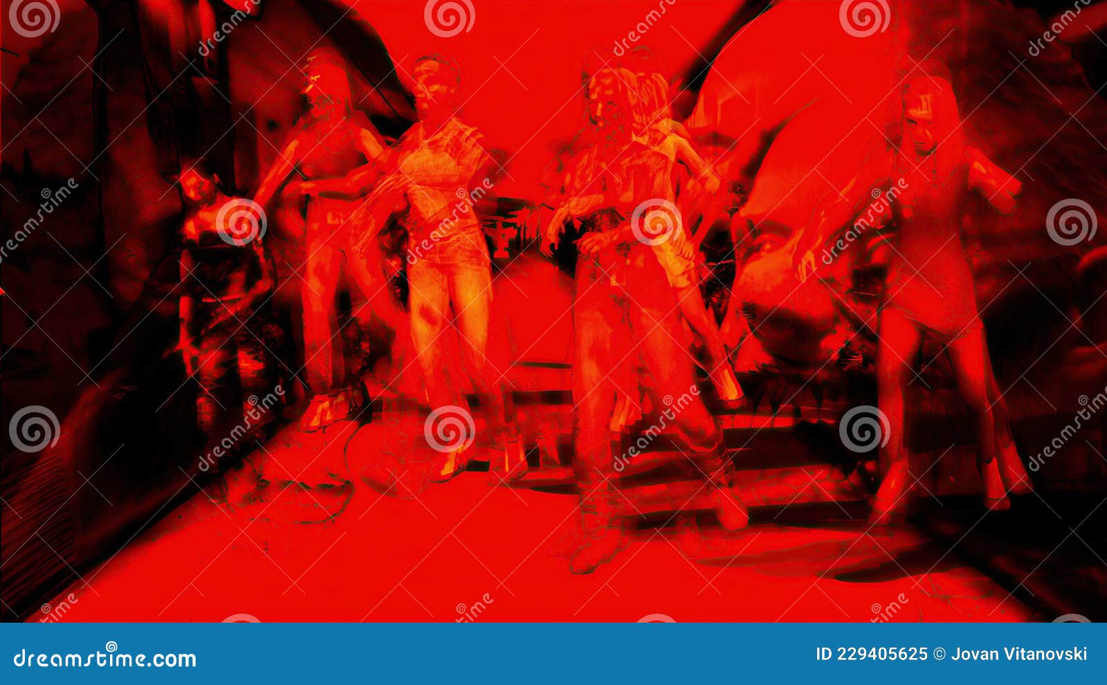 Disturbing Horror Background Stock Illustration - Illustration of ...