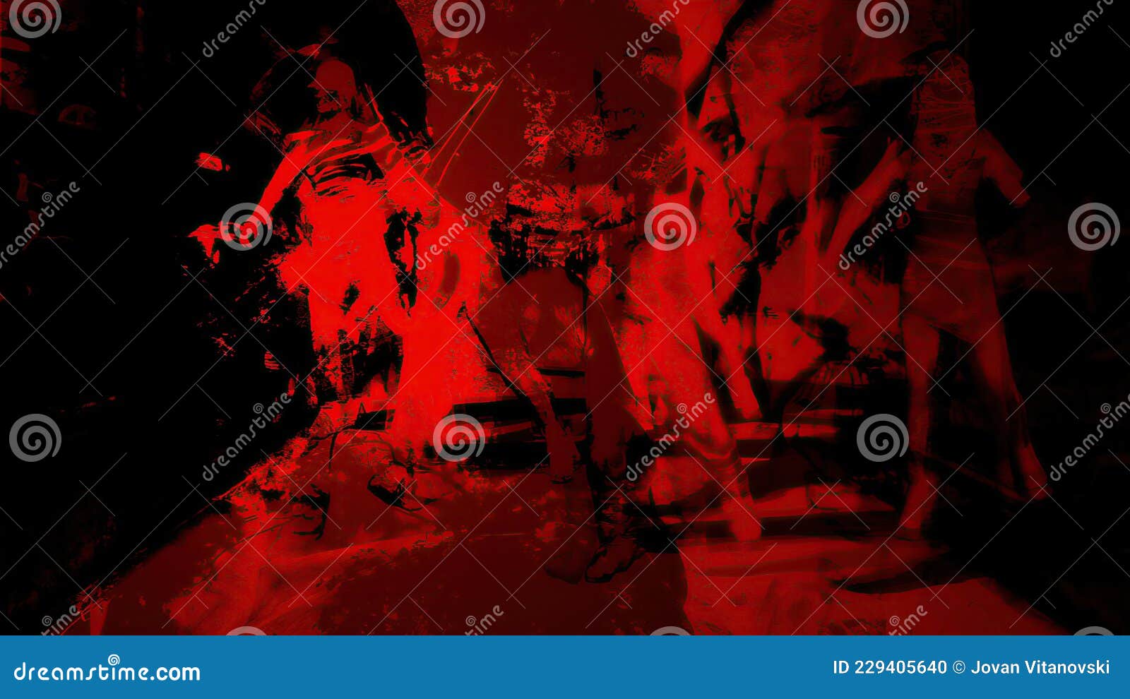 Disturbing Horror Background Stock Illustration - Illustration of tree ...