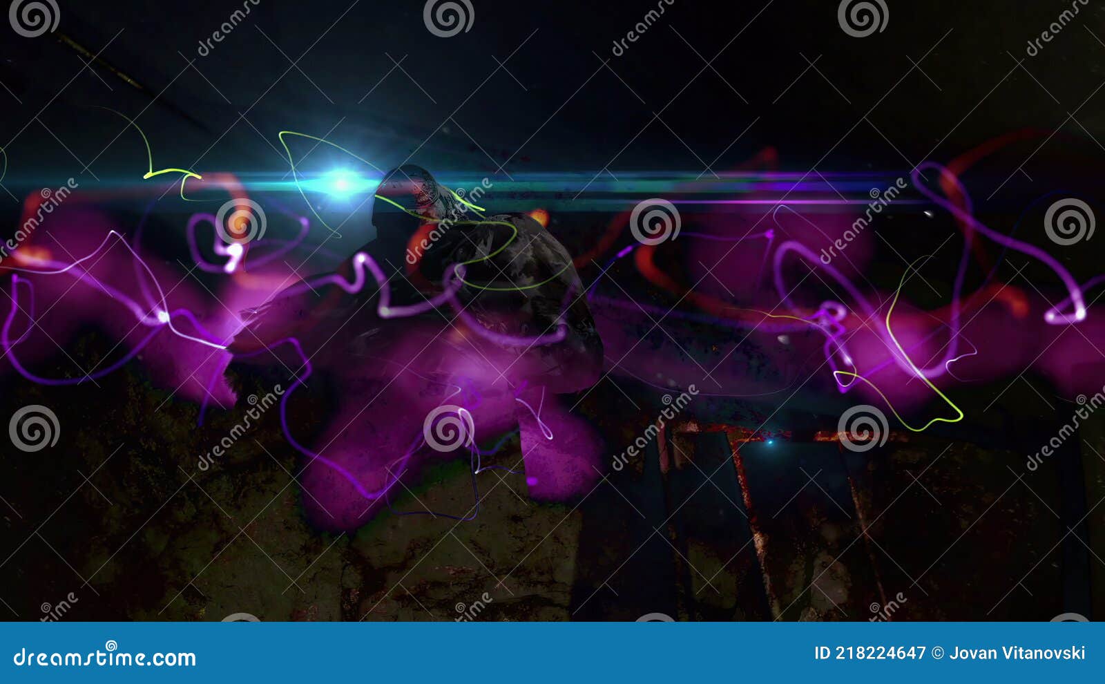 Disturbing Horror Background Stock Illustration - Illustration of ...