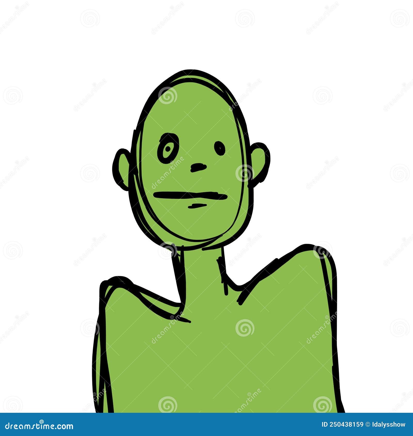 Disturbing man in green stock image. Image of disturbing - 250438159