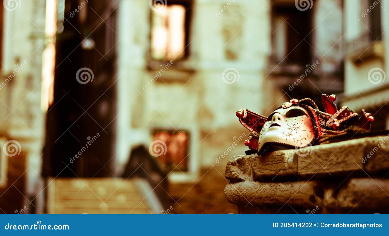 The mask in ancient Venice stock photo. Image of ancient - 205414202