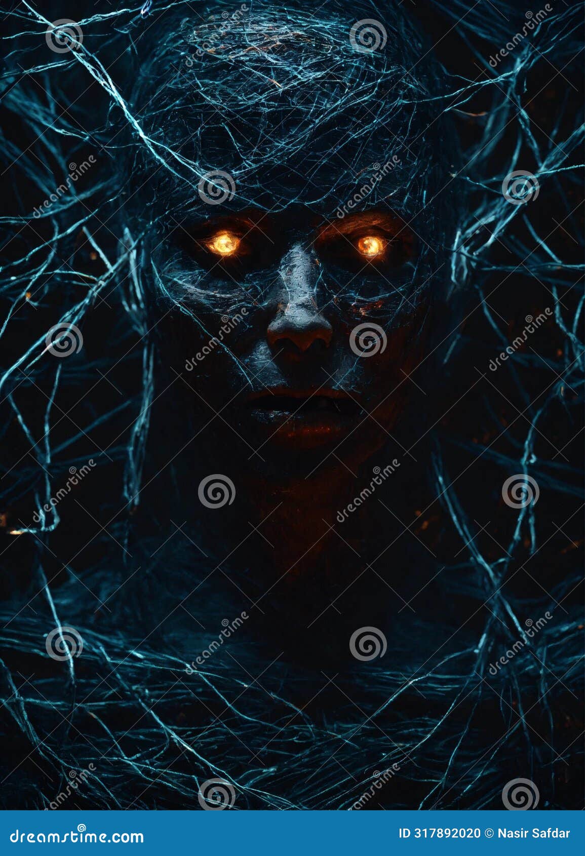 A Disturbingly Eerie, Unrealistic Picture Of A Horrifying Entity Stock ...