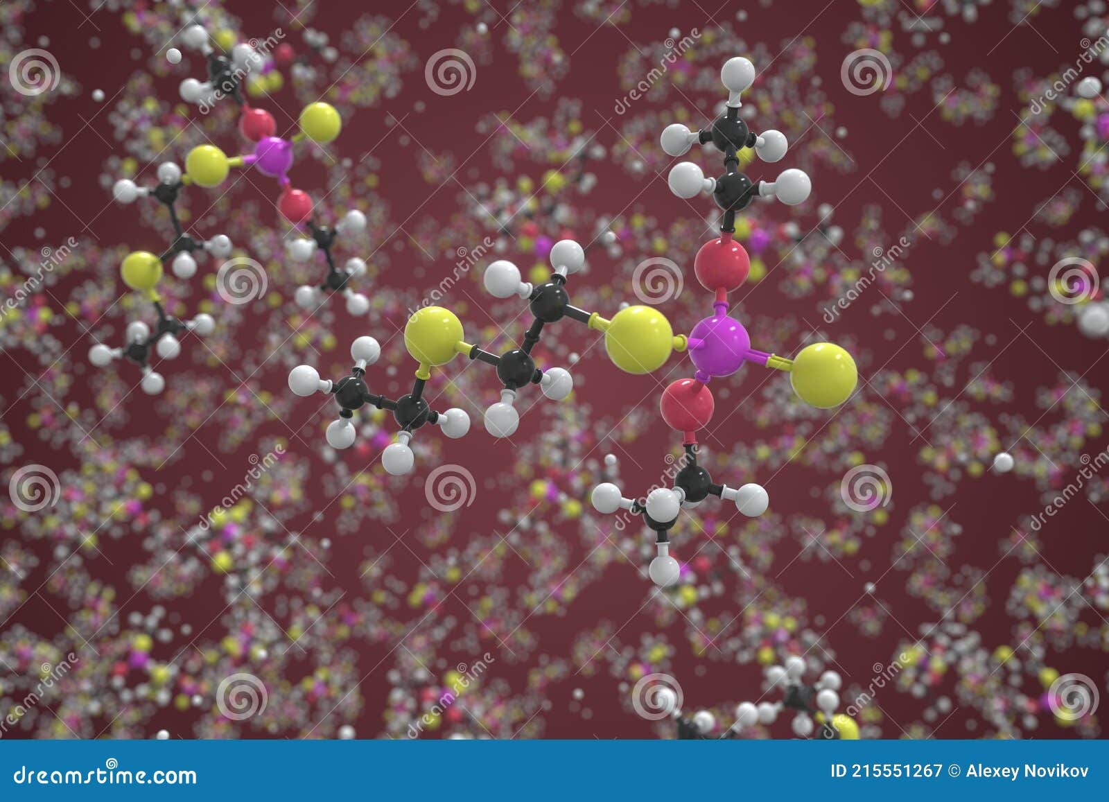 Disulfoton Molecule, Molecular Structure, Insecticide, Ball And Stick ...