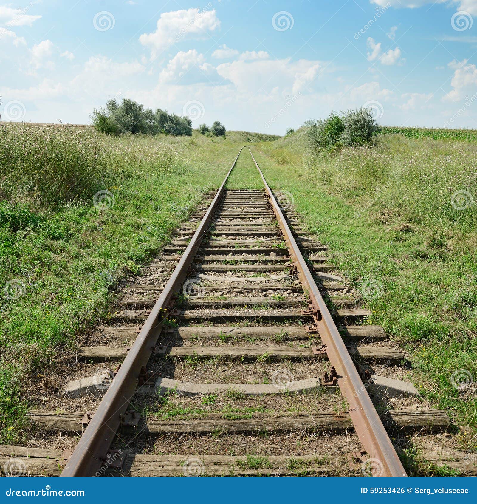 Disused railway track stock photo. Image of rusty, railroad - 59253426