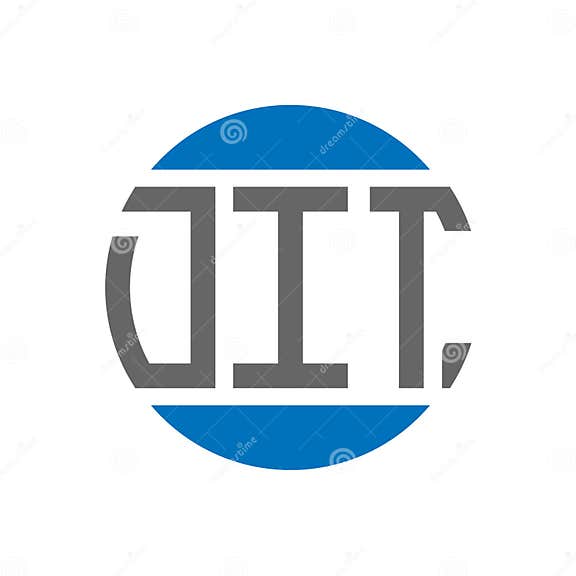 DIT Letter Logo Design on White Background. DIT Creative Initials ...