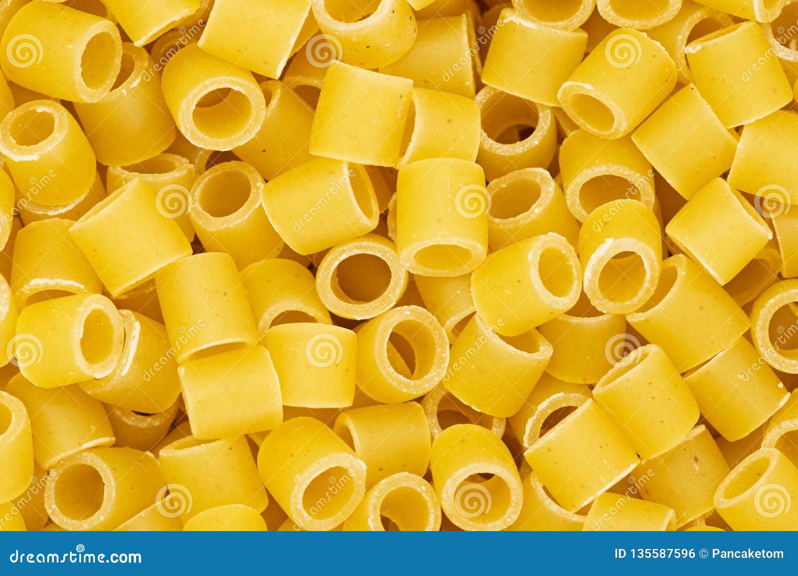 Ditalini Pasta Close Up stock photo. Image of tubular - 135587596