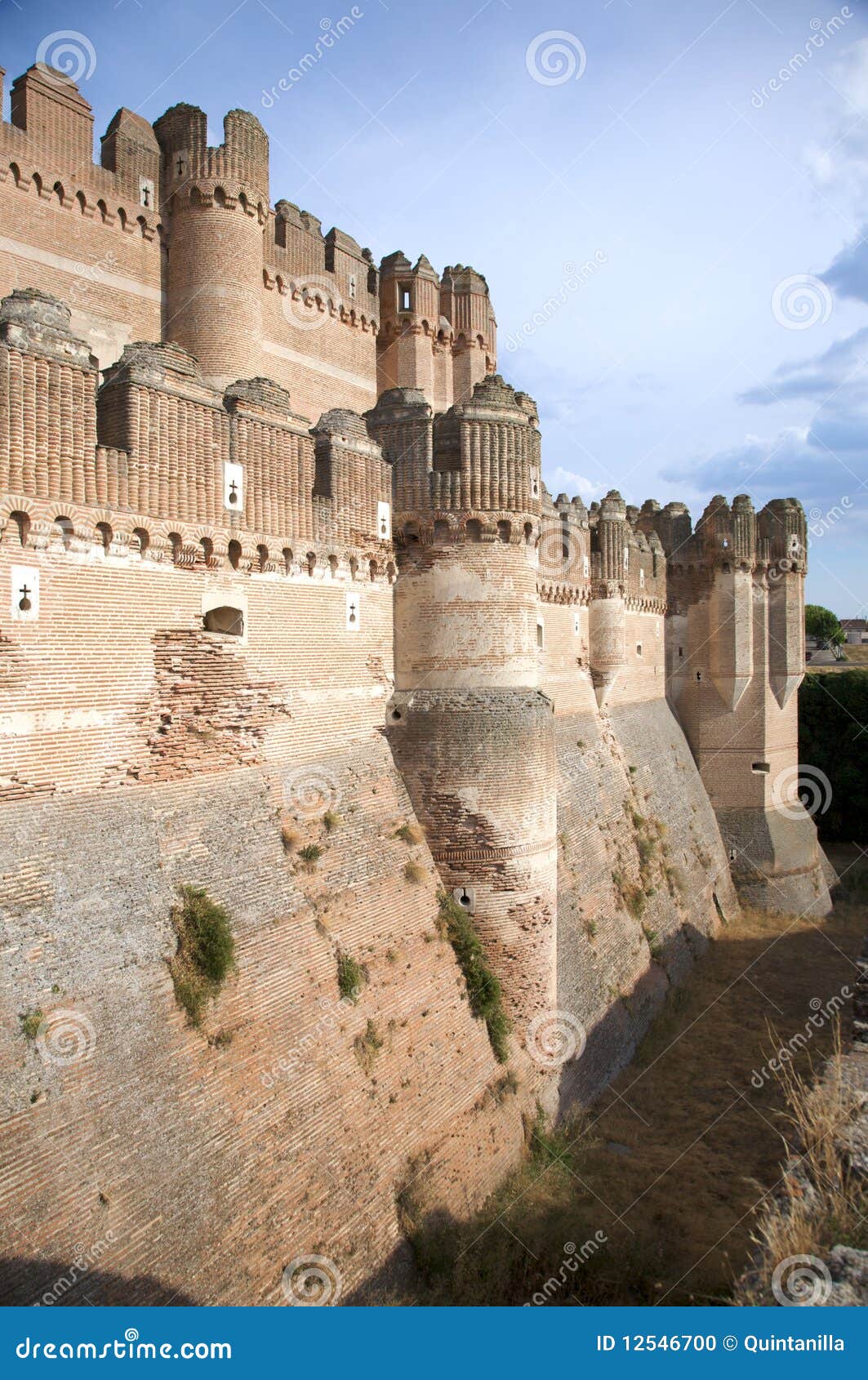 Ditch of coca castle stock photo. Image of front, architecture - 12546700