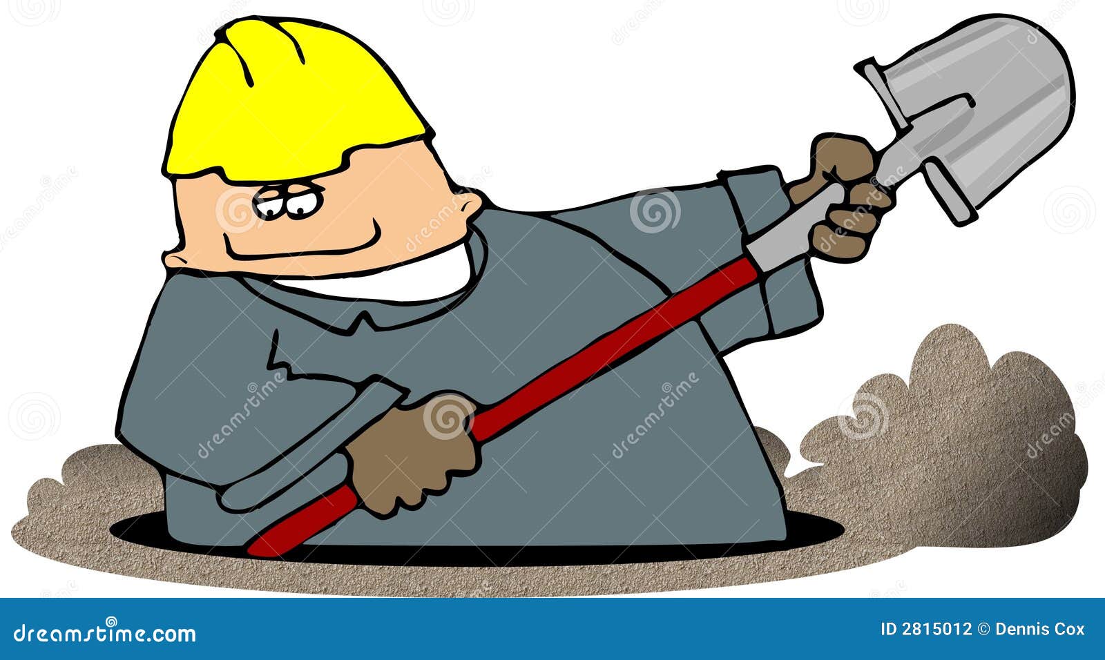 Ditch Digger stock illustration. Illustration of ditch - 2815012