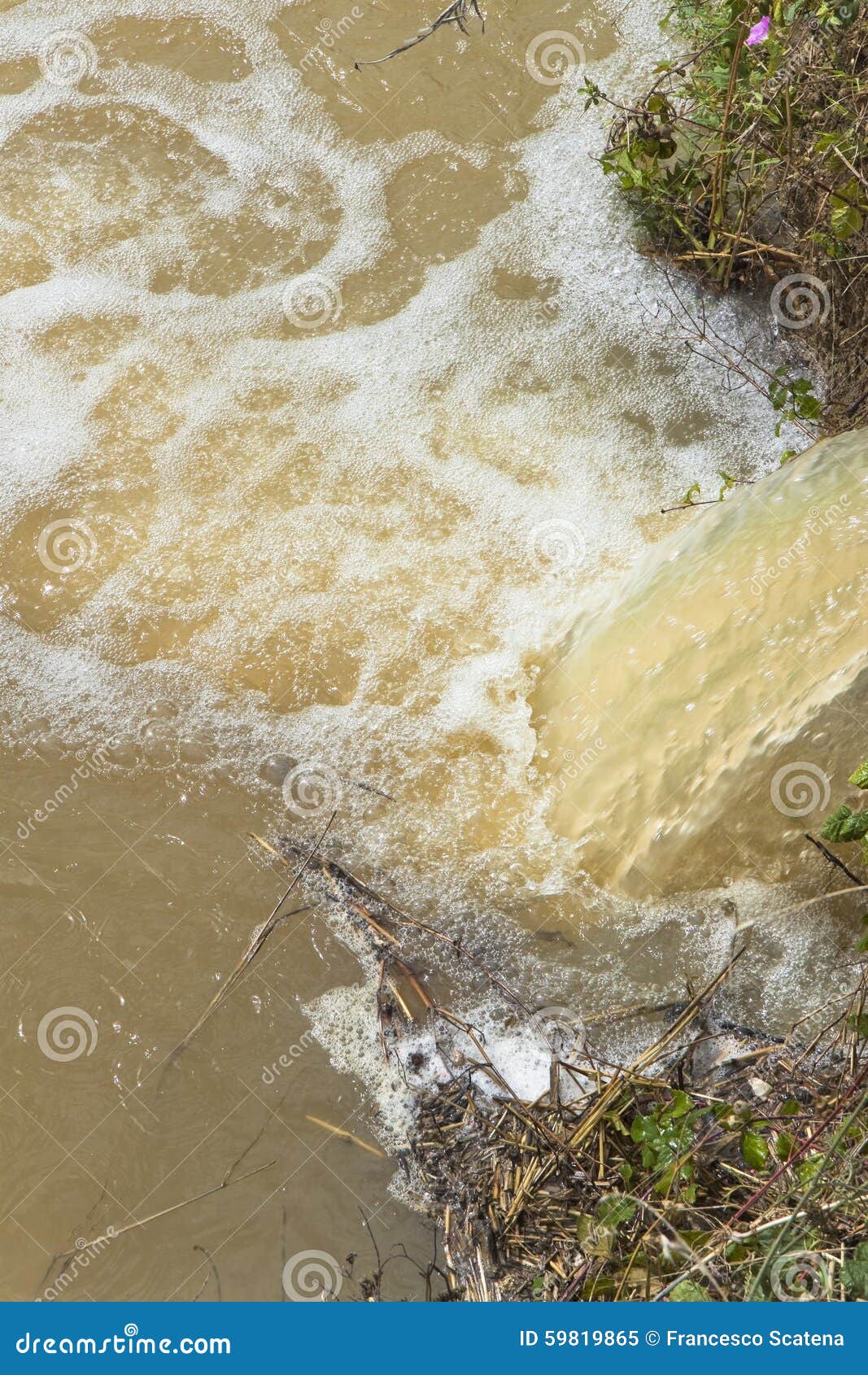 Ditch in a field stock image. Image of overflow, duct - 59819865
