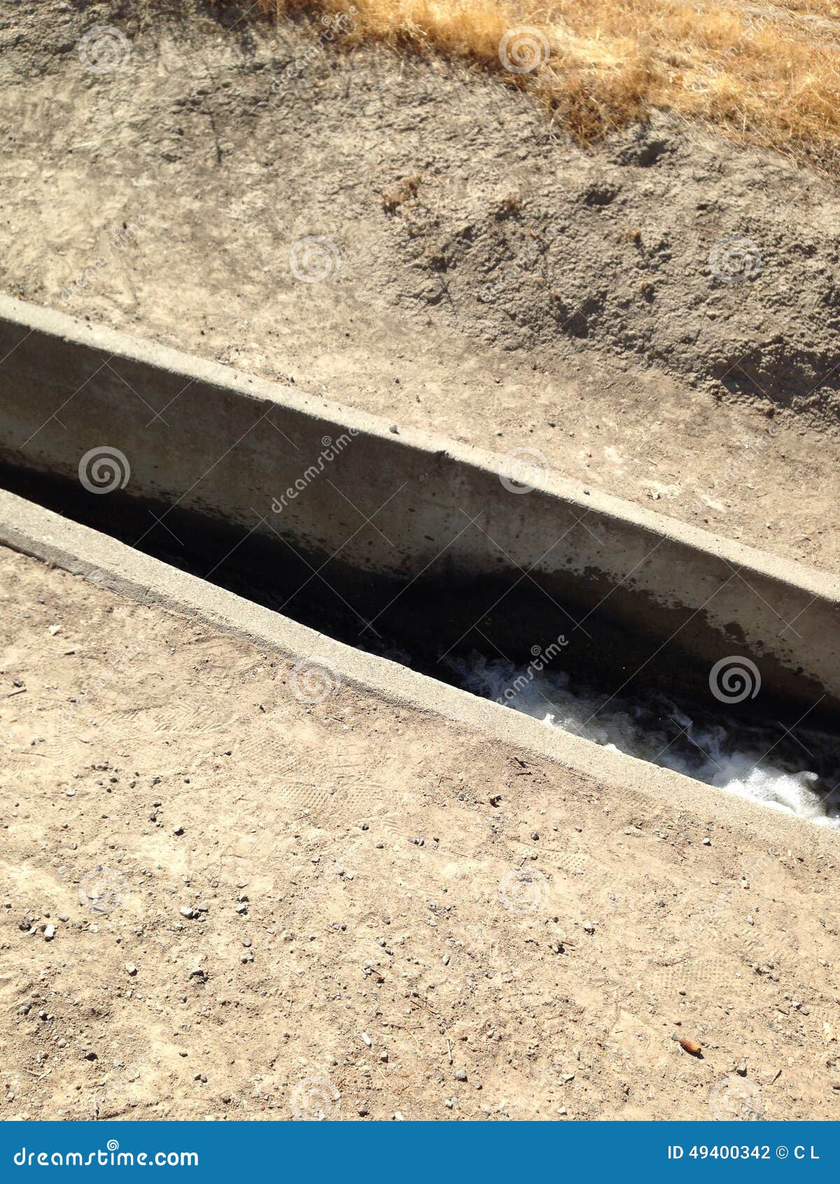Ditch stock photo. Image of ditch, farm, irrigation, heather - 49400342