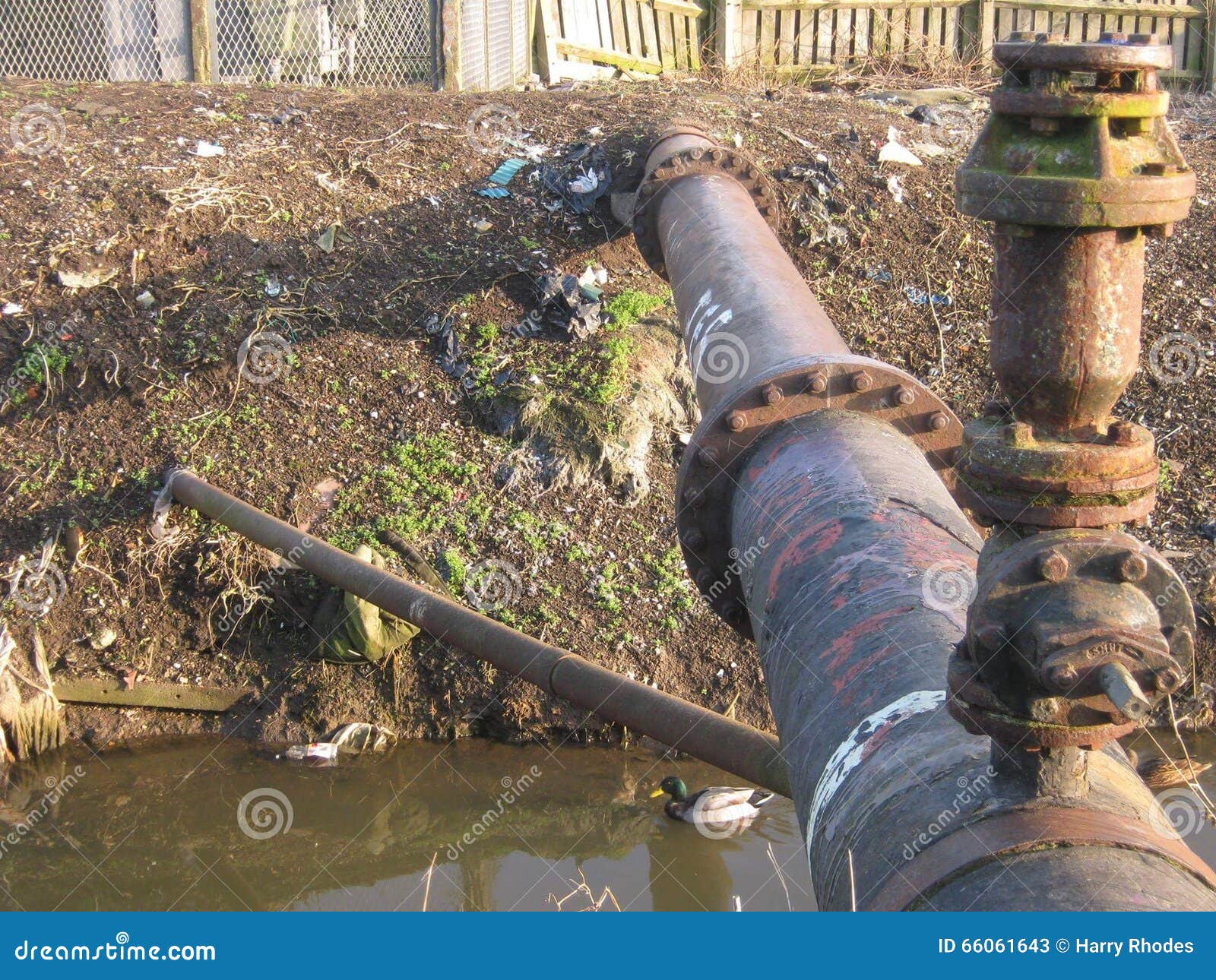 Ditch pipe stock image. Image of ditch, pipe, area - 66061643