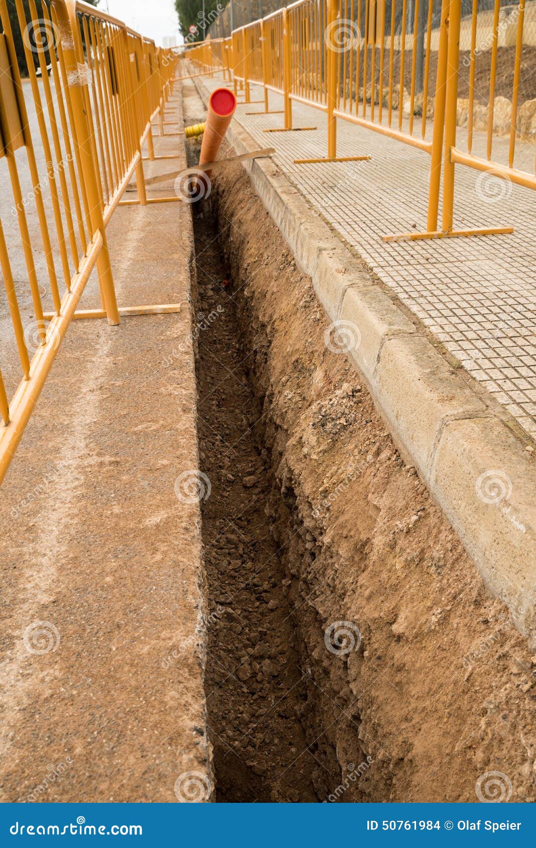 Ditch stock photo. Image of trench, pipeline, safety - 50761984