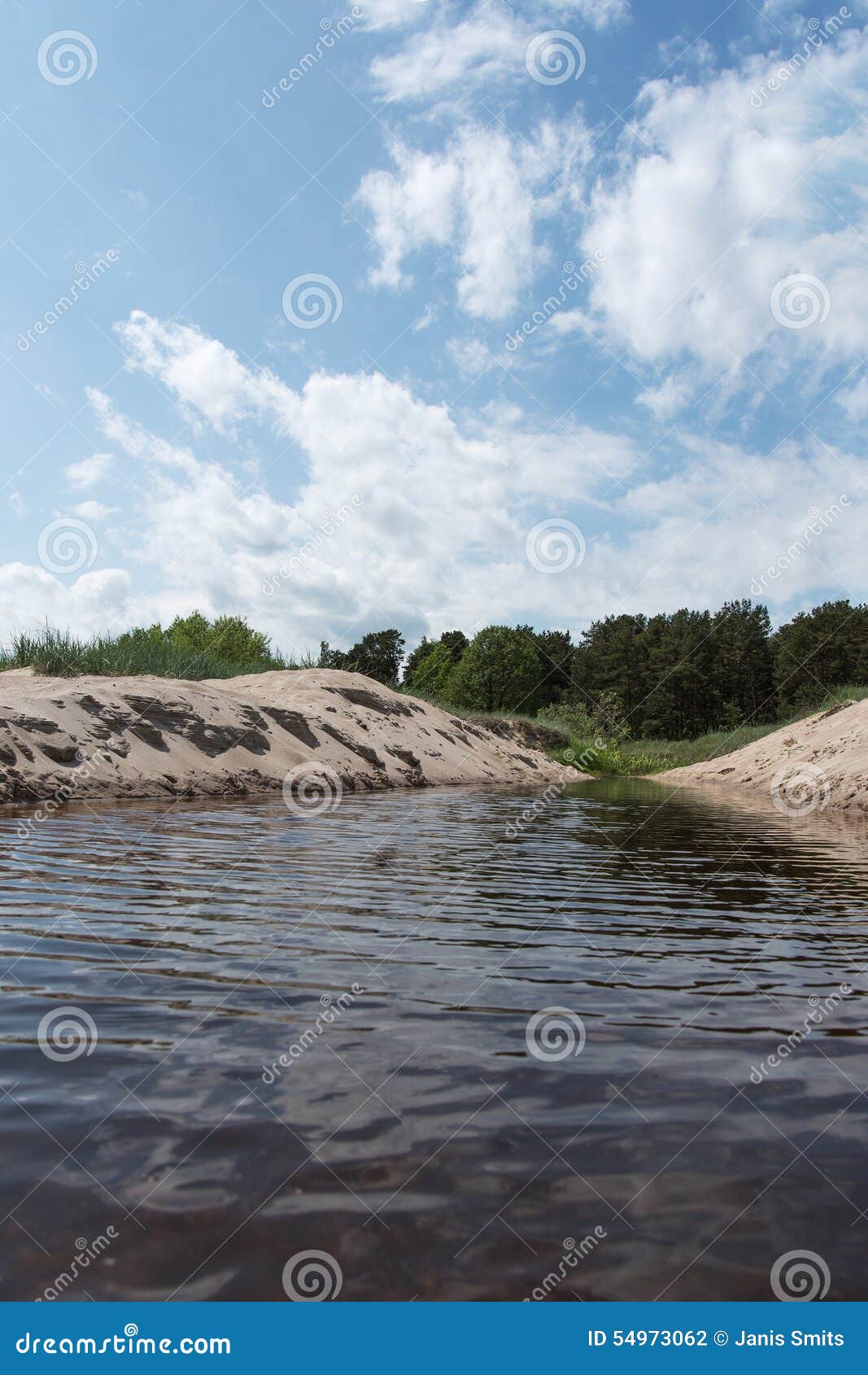 Ditch. stock photo. Image of trench, water, dirt, liquid - 54973062
