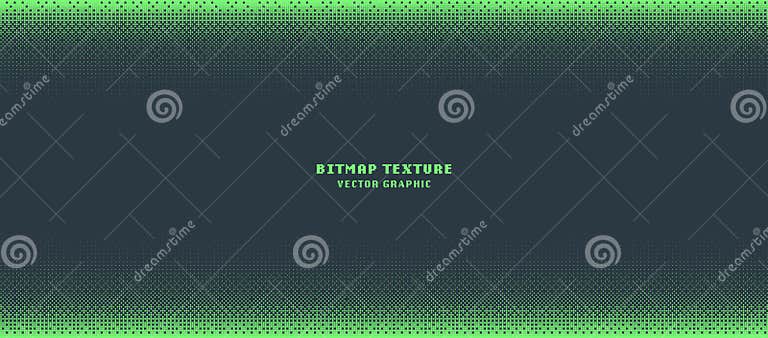 Dither Pattern Bitmap Texture Border Gradient Vector Wide Abstract Background Stock Vector ...