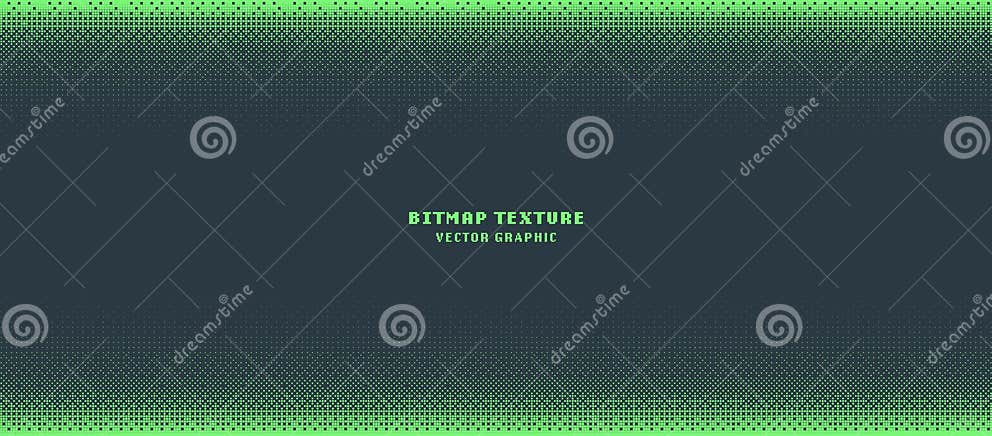 Dither Pattern Bitmap Texture Border Gradient Vector Wide Abstract Background Stock Vector ...