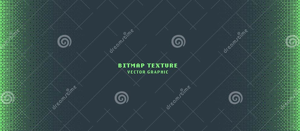 Dither Pattern Bitmap Texture Halftone Gradient Vector Wide Abstract Background Stock Vector ...