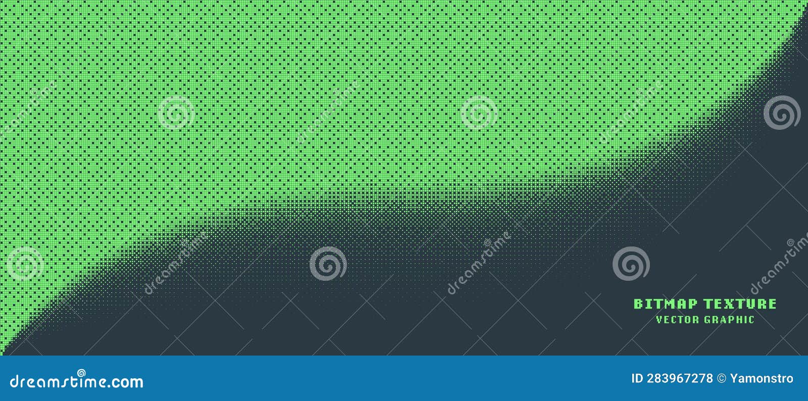 Dither Pattern Bitmap Texture Smooth Curved Border Vector Abstract ...