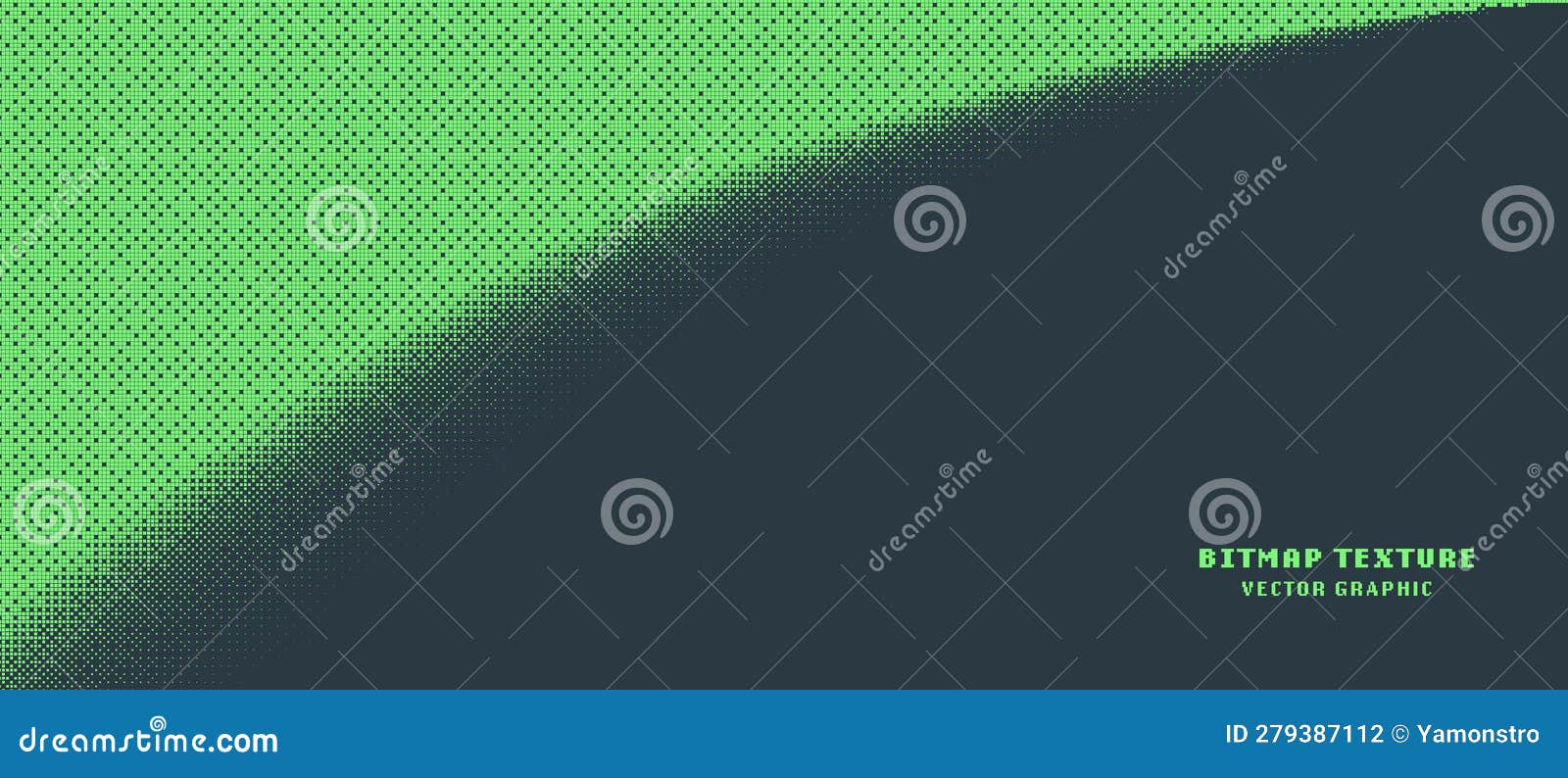 Dither Pattern Bitmap Texture Split Screen Smooth Border Vector Abstraction Stock Vector