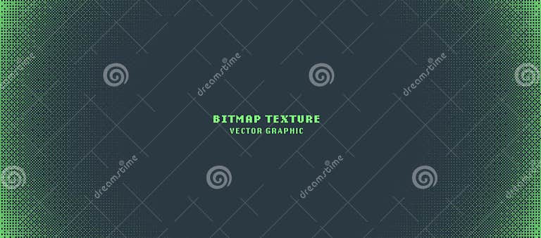 Dither Pattern Bitmap Texture Vector Round Halftone Gradient Abstract Background Stock Vector ...