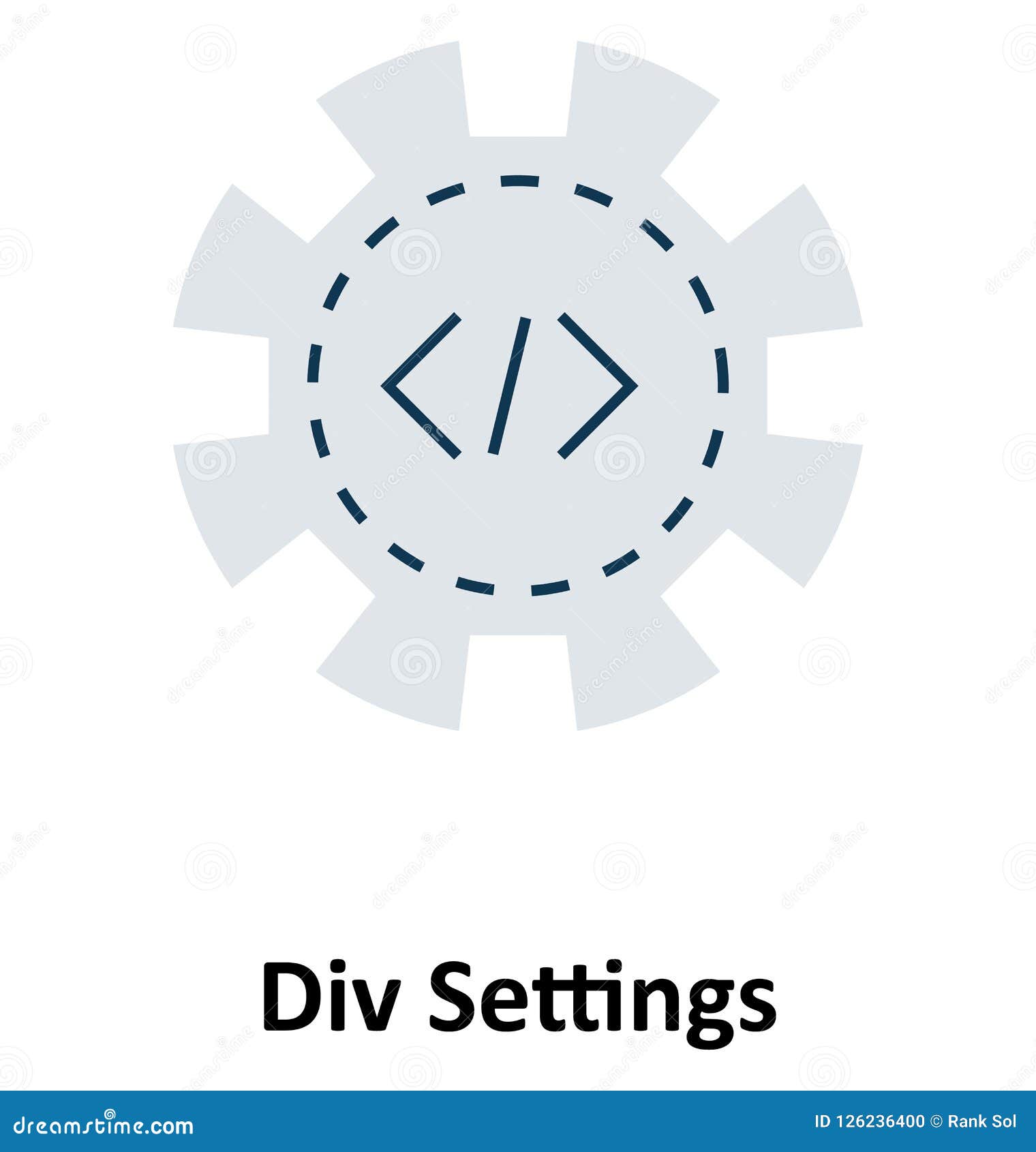 Div Settings Isolated And Vector Icon For Technology | CartoonDealer ...