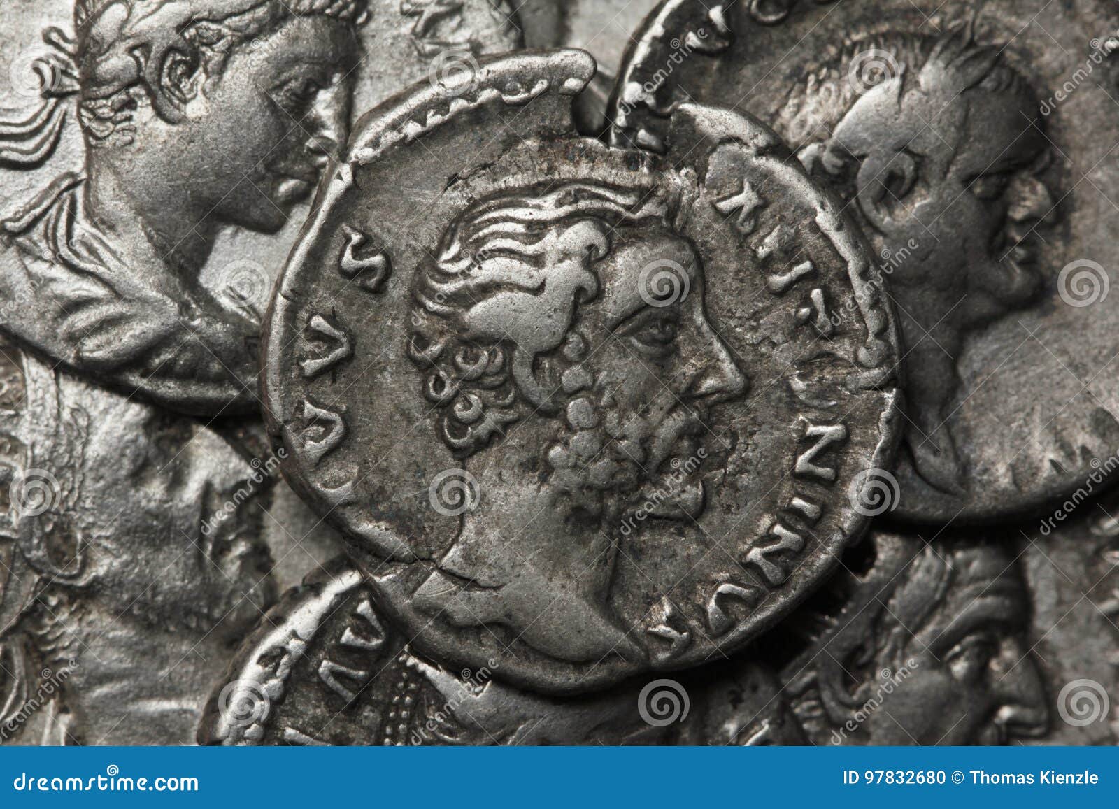 Diva Faustina roman coin stock photo. Image of emperor - 97832680