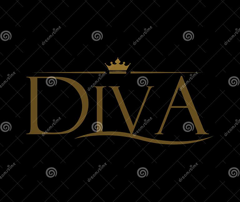 Diva Logo Design stock vector. Illustration of abstract - 81260715