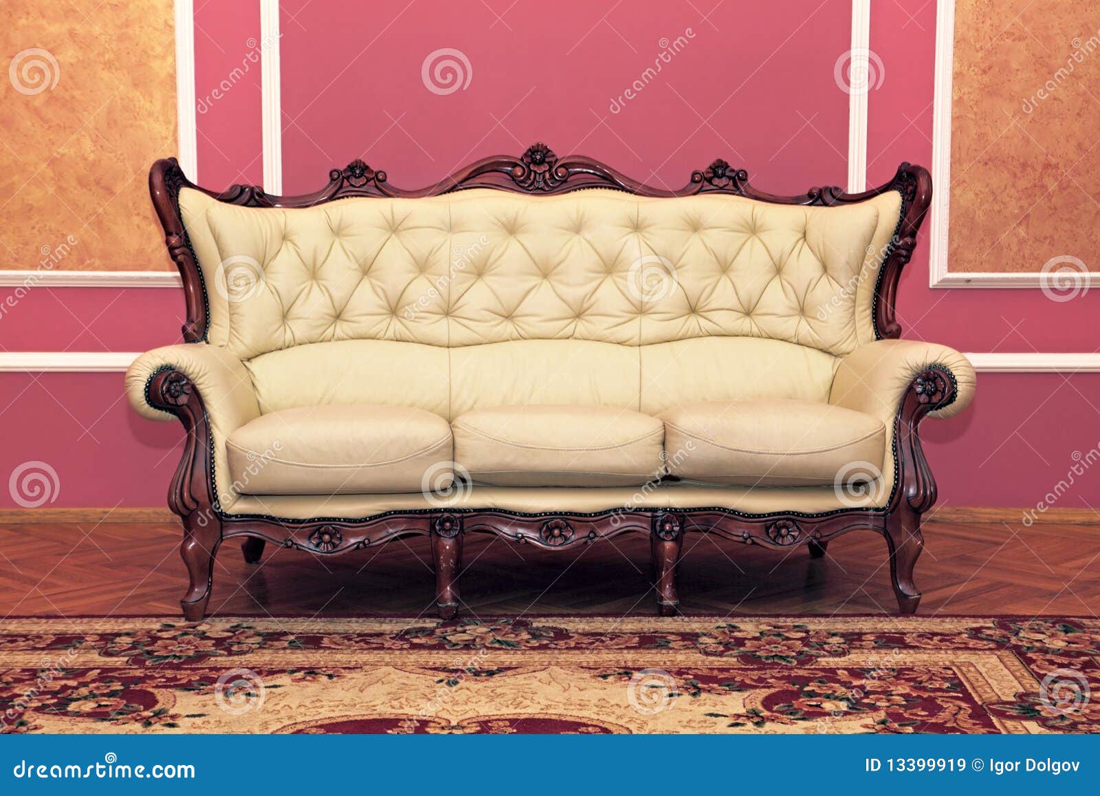 Divan stock image. Image of furniture, antiquarian, leather - 13399919