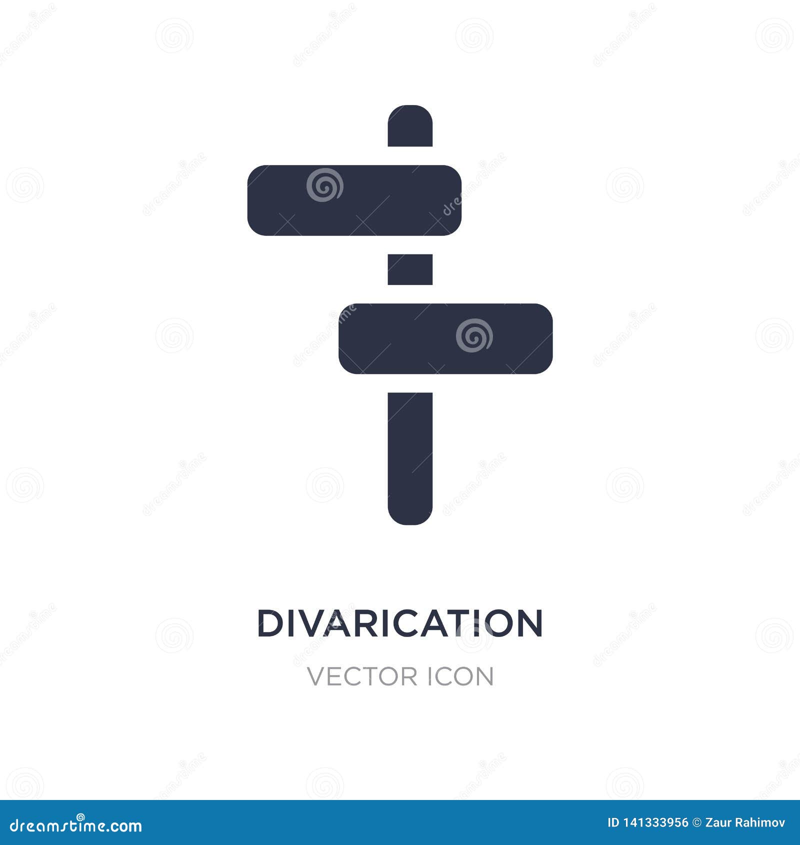 Divarication Icon on White Background. Simple Element Illustration from ...