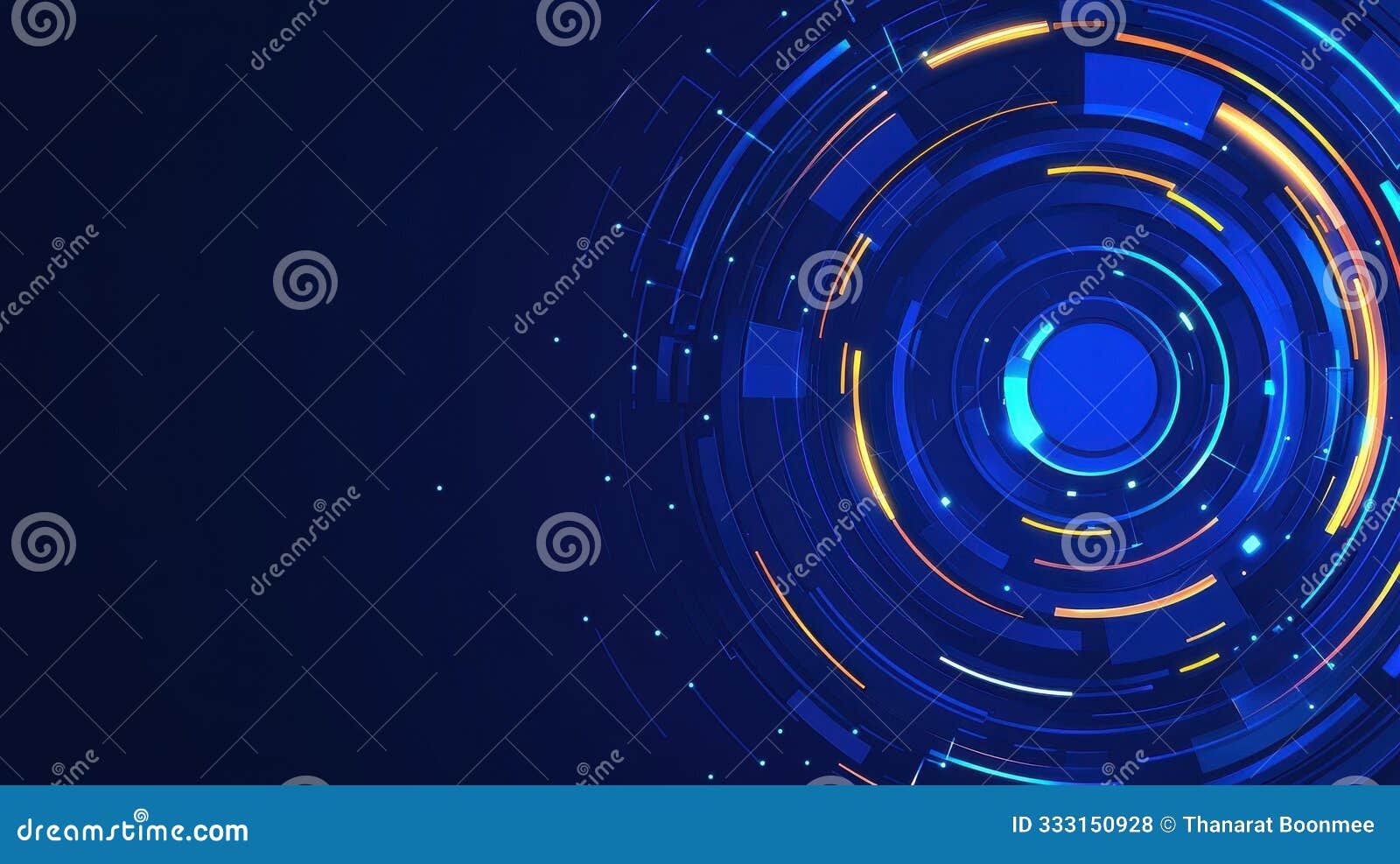 Dive into this Blue Abstract Tech Backdrop, Perfect for Adding Your Own ...