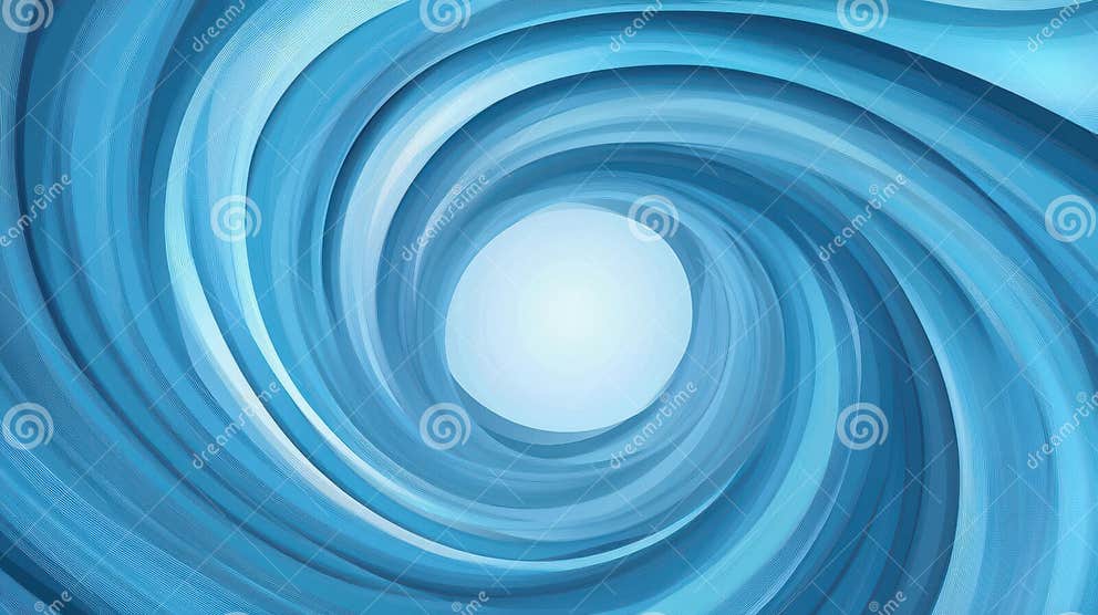 Dive into a Blue Abstract World with Spiral Circle Lines, Blending ...