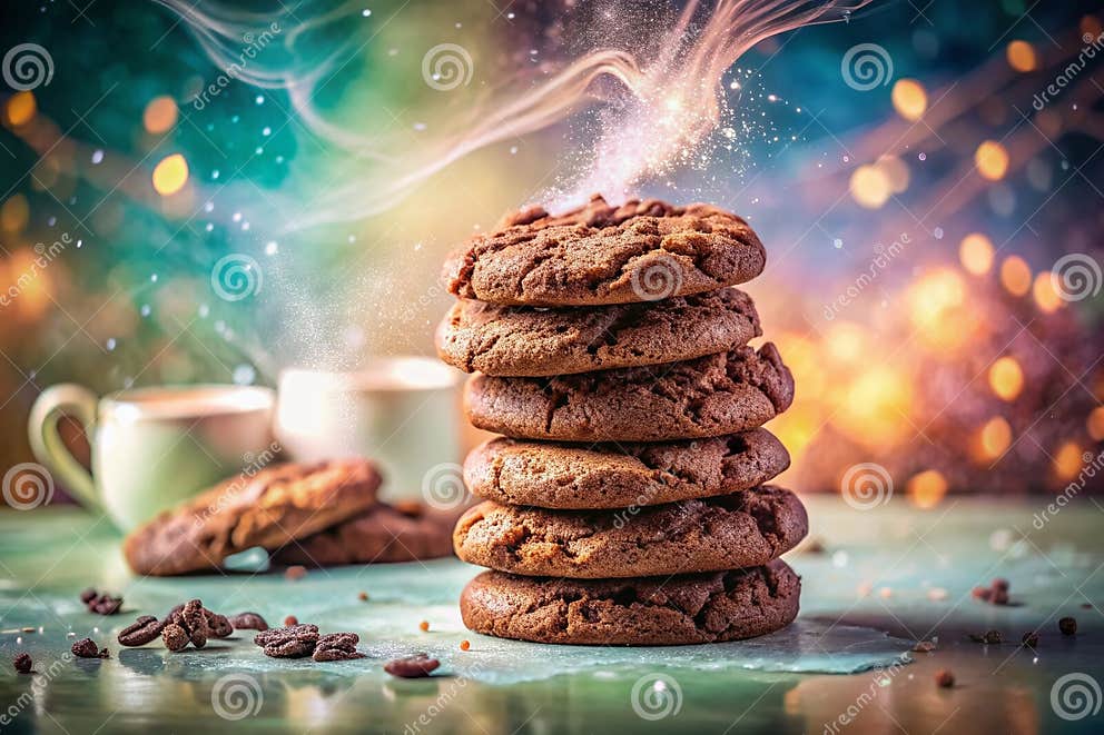A Decadent Double Exposure: Whimsical Chocolate Cookies & Vibrant ...