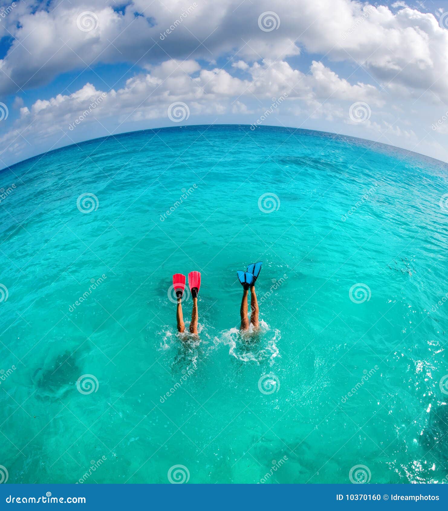 Dive couple stock photo. Image of sports, tahiti, beach - 10370160