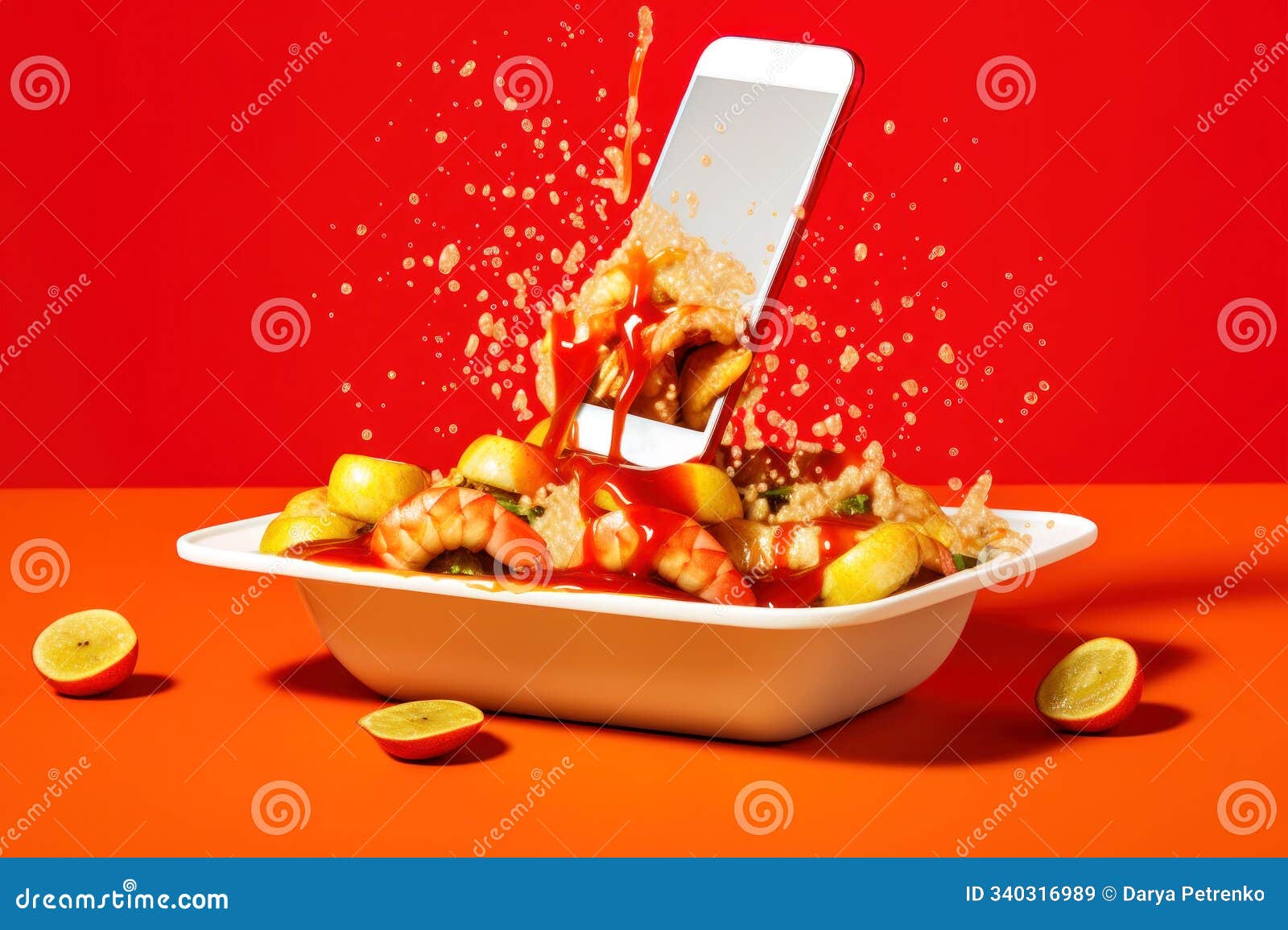 Dive Into A Digital World With This Stunning Smartphone Amidst Glowing ...