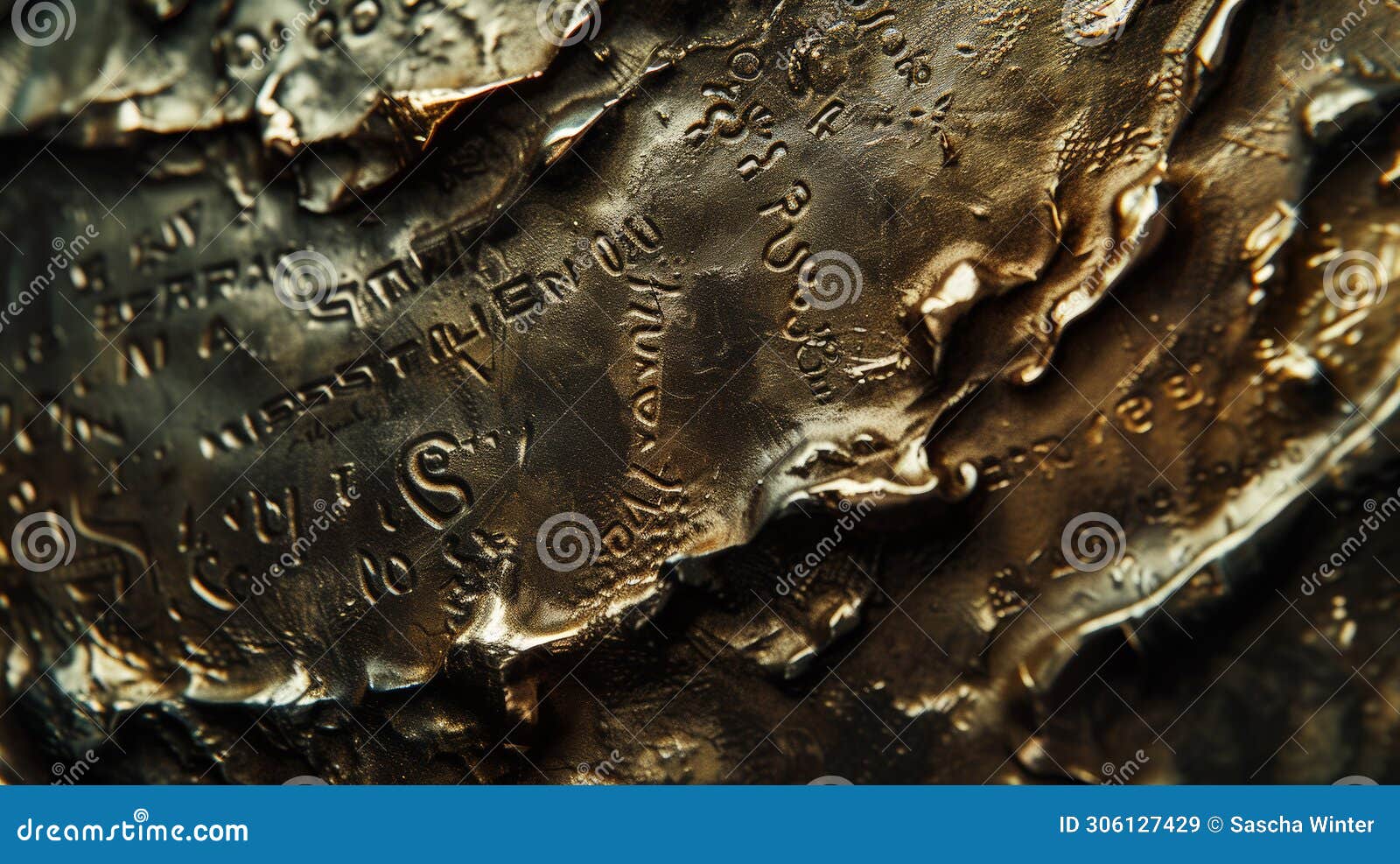 Celestial Alloy: Alien Elegance Stock Image - Image of exotic, metallic ...