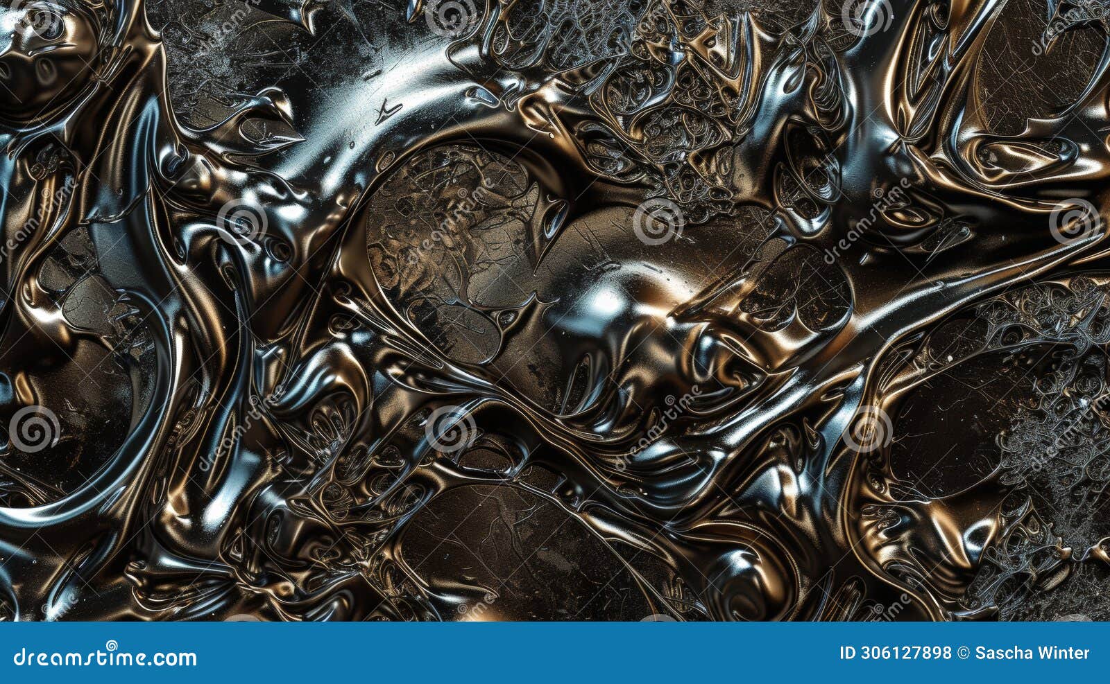 Celestial Alloy: Alien Elegance Stock Photo - Image of pulsating ...