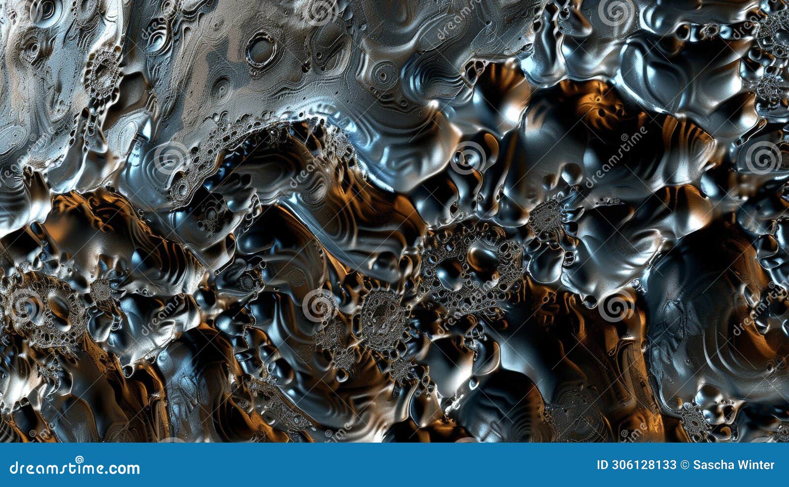 Celestial Alloy: Alien Elegance Stock Image - Image of cosmic, fluidity ...