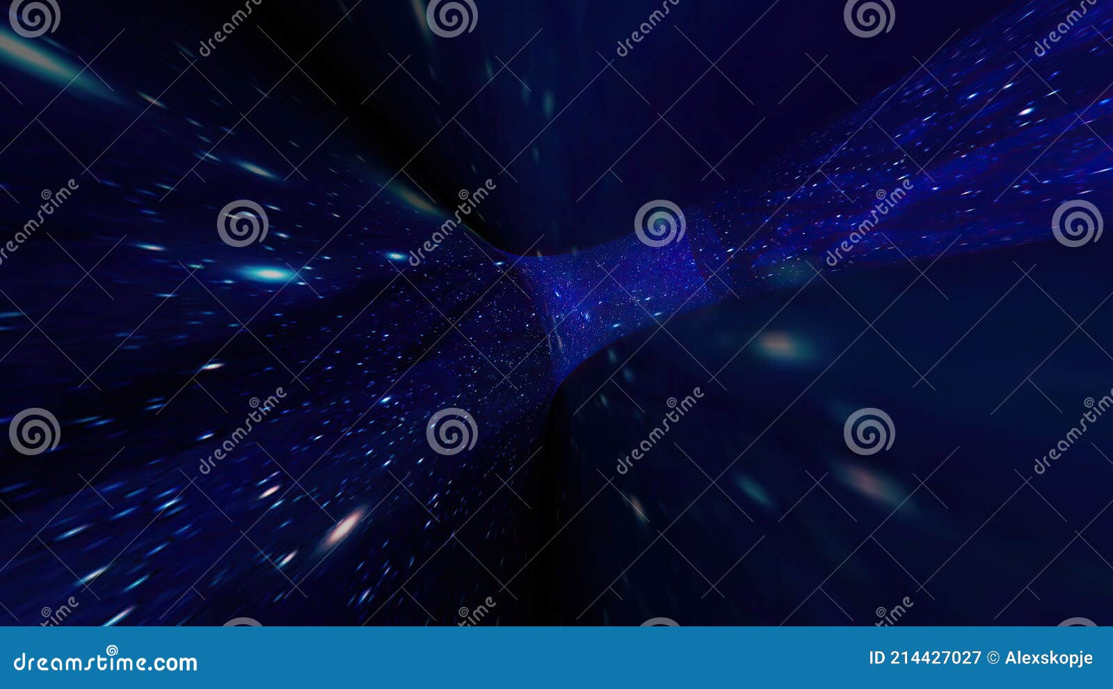 Dive through Fast Hyper Warp Stars Tunnel Stock Illustration ...