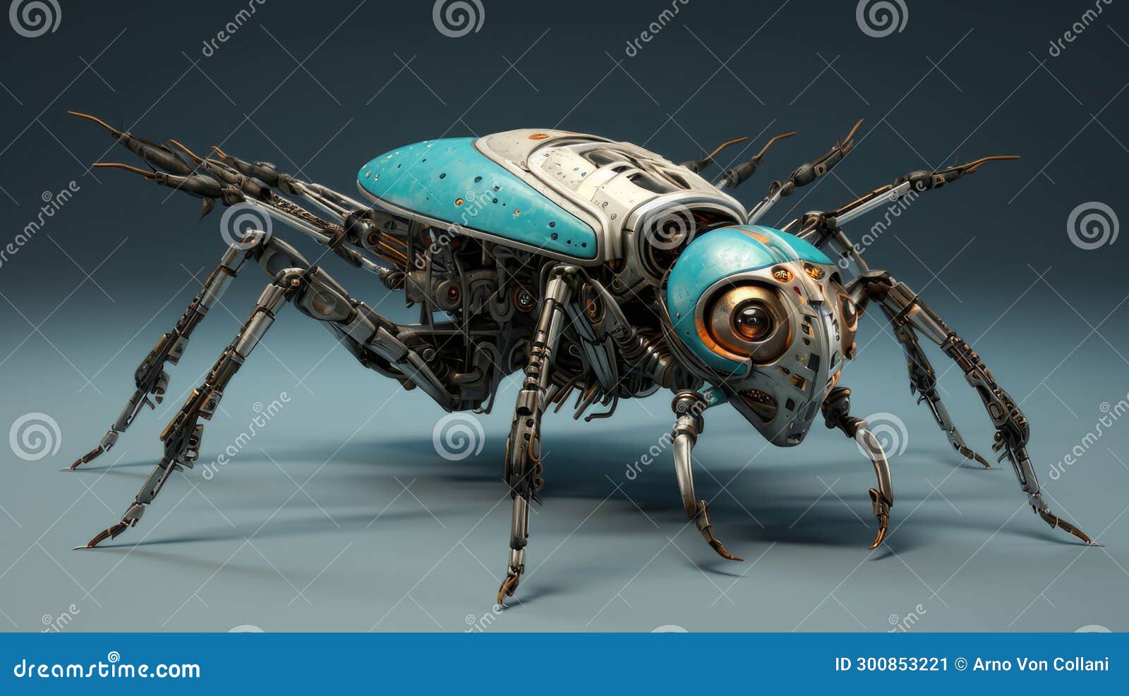 Mechanical Marvel: Robotic Blue Beetle Displays Futuristic Innovation ...