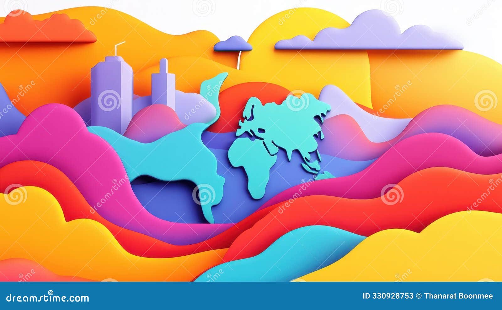 Dive into the Global Connectivity Concept with a Techinspired World Map ...