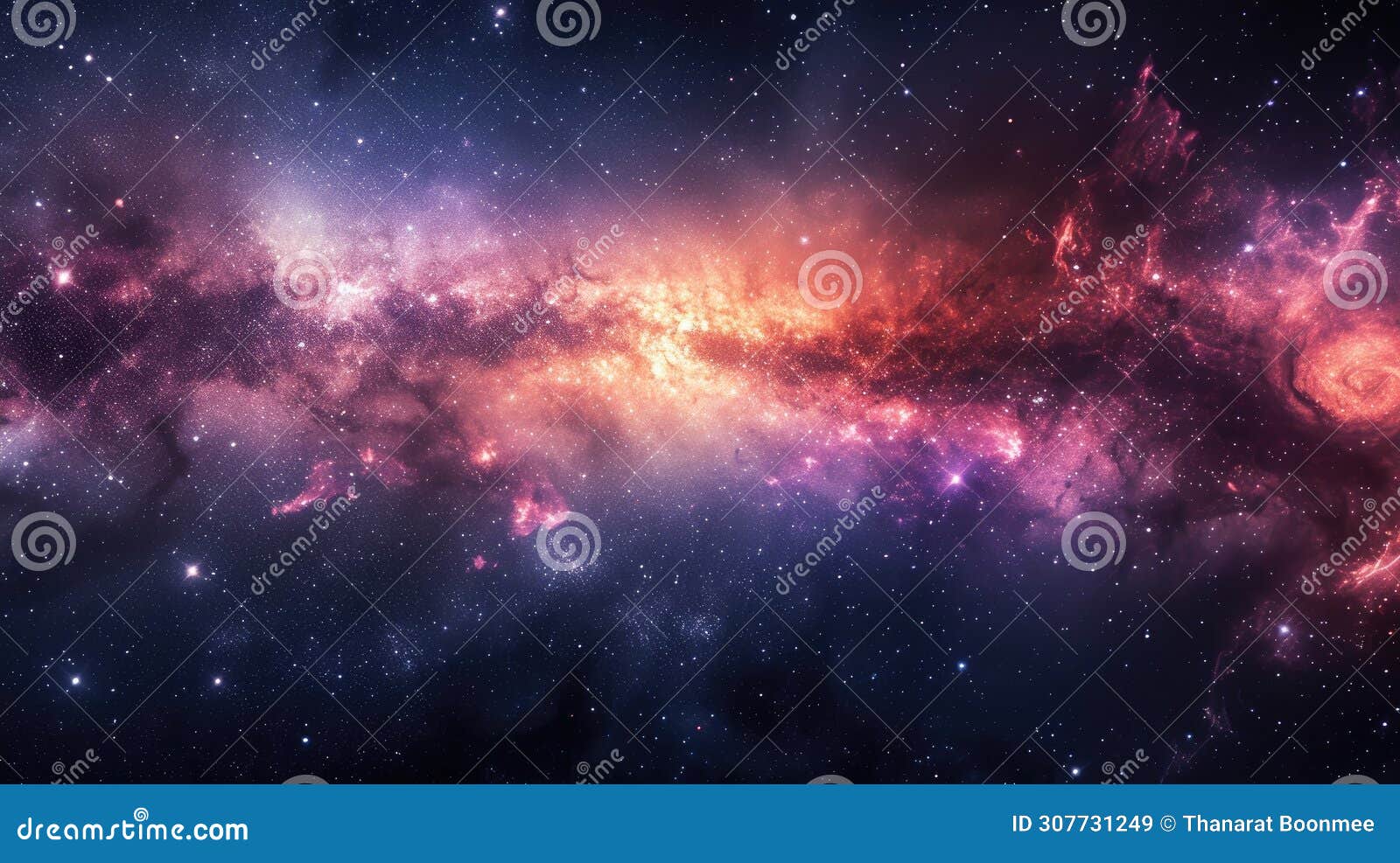 Dive into a Mesmerizing Space Galaxy Background. Ai Generated Stock ...