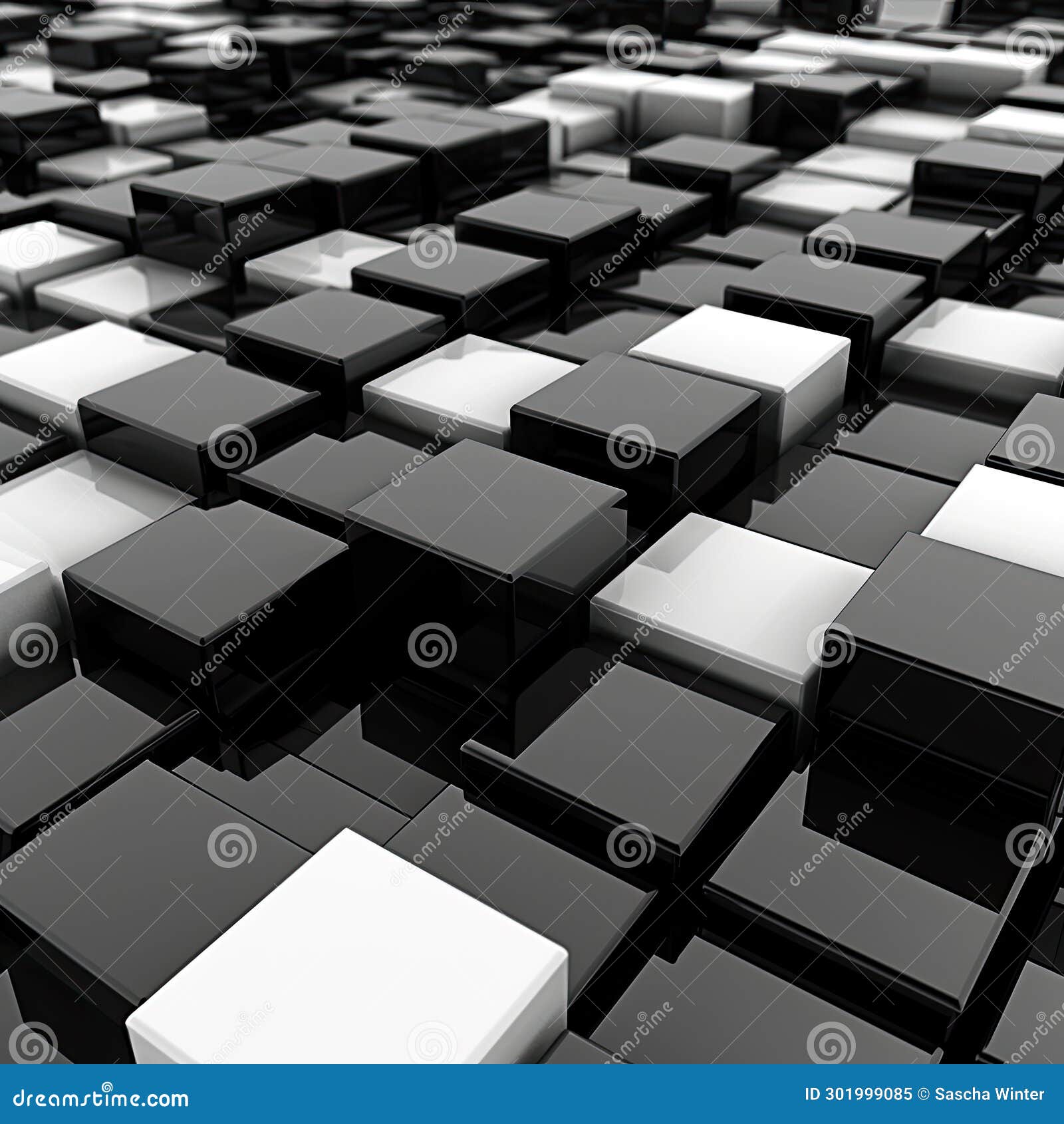 Monochrome Mosaic: Exploring the Pixelated Symphony Stock Image - Image ...