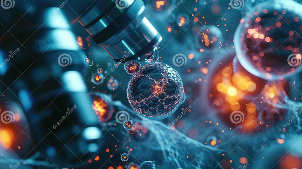 Dive into the Microscopic Realm: a Macro View of a Human Cell Section ...