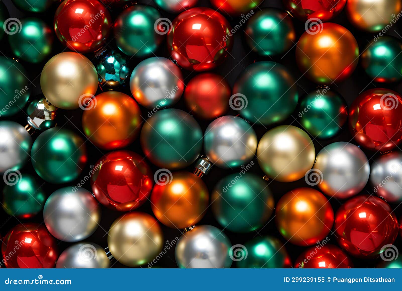 Vibrant Festivity: Multicolor Christmas Ball Texture.GenerativeAI ...