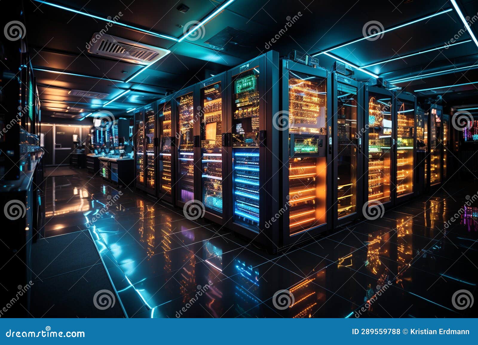 Digital Heartbeat: Server Room Powering Modern Data Analysis & Storage ...