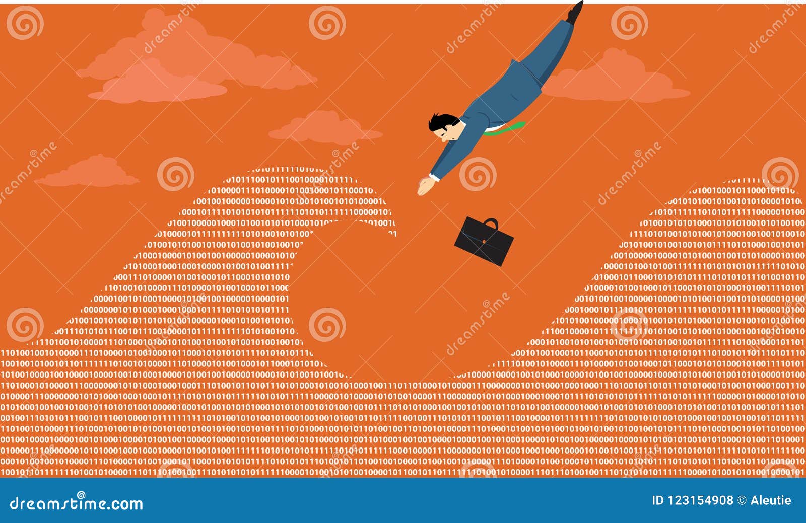 Dive in the pool of data stock vector. Illustration of internet - 123154908