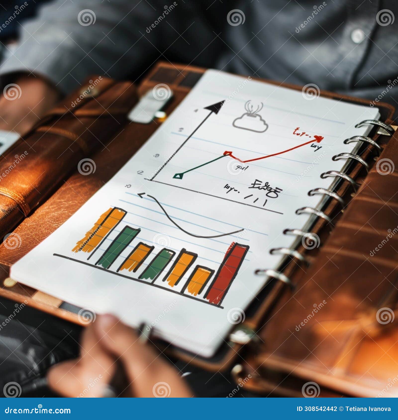 Marketing Plot Depicted in a Professional Business Scene. Stock ...