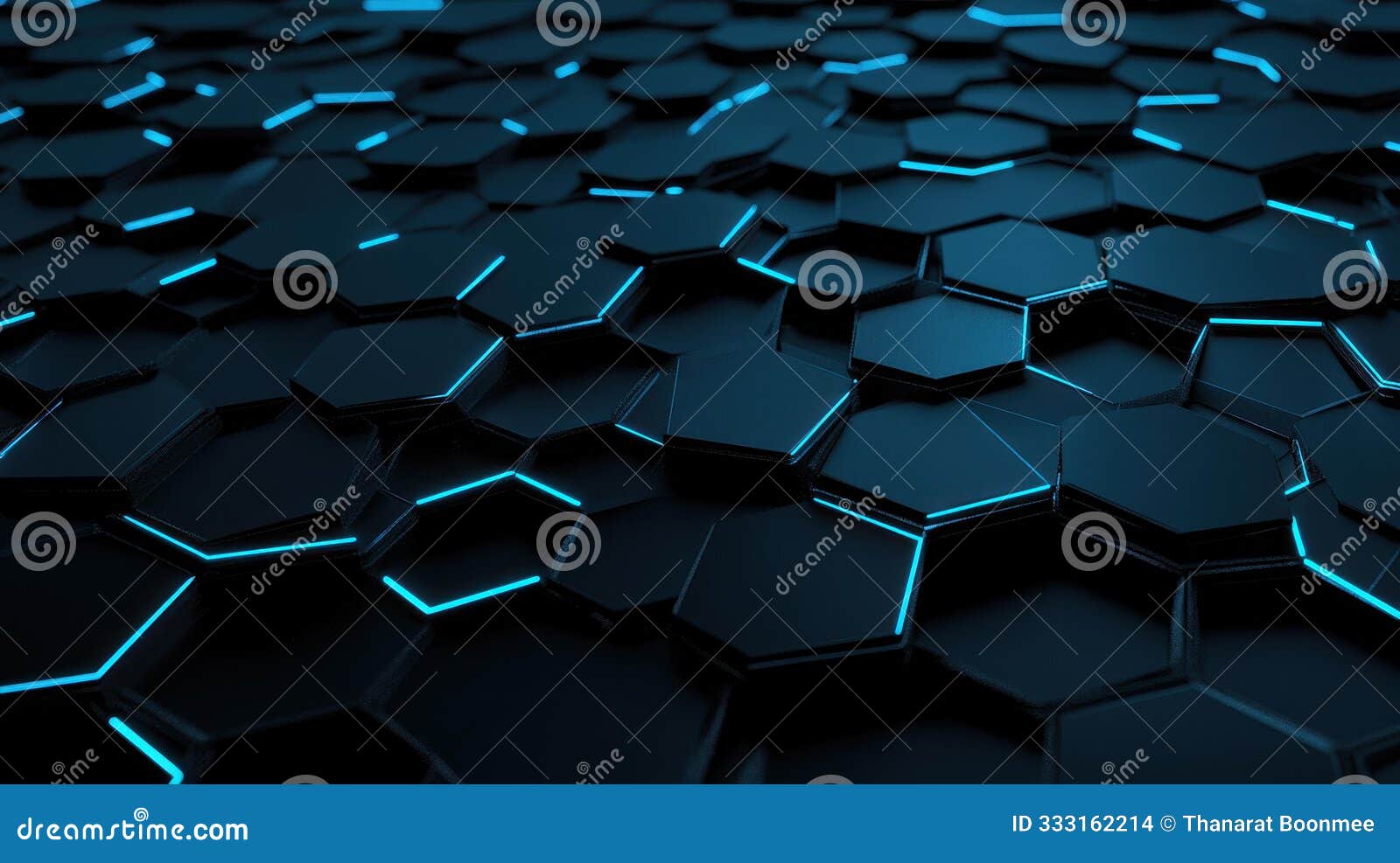Dive into a Striking Black and Blue Abstract Tech Background, Featuring ...