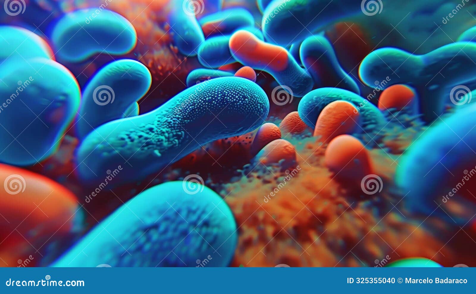 Scientific Exploration: Ultra-Realistic Microscopic Ecosystem Stock ...
