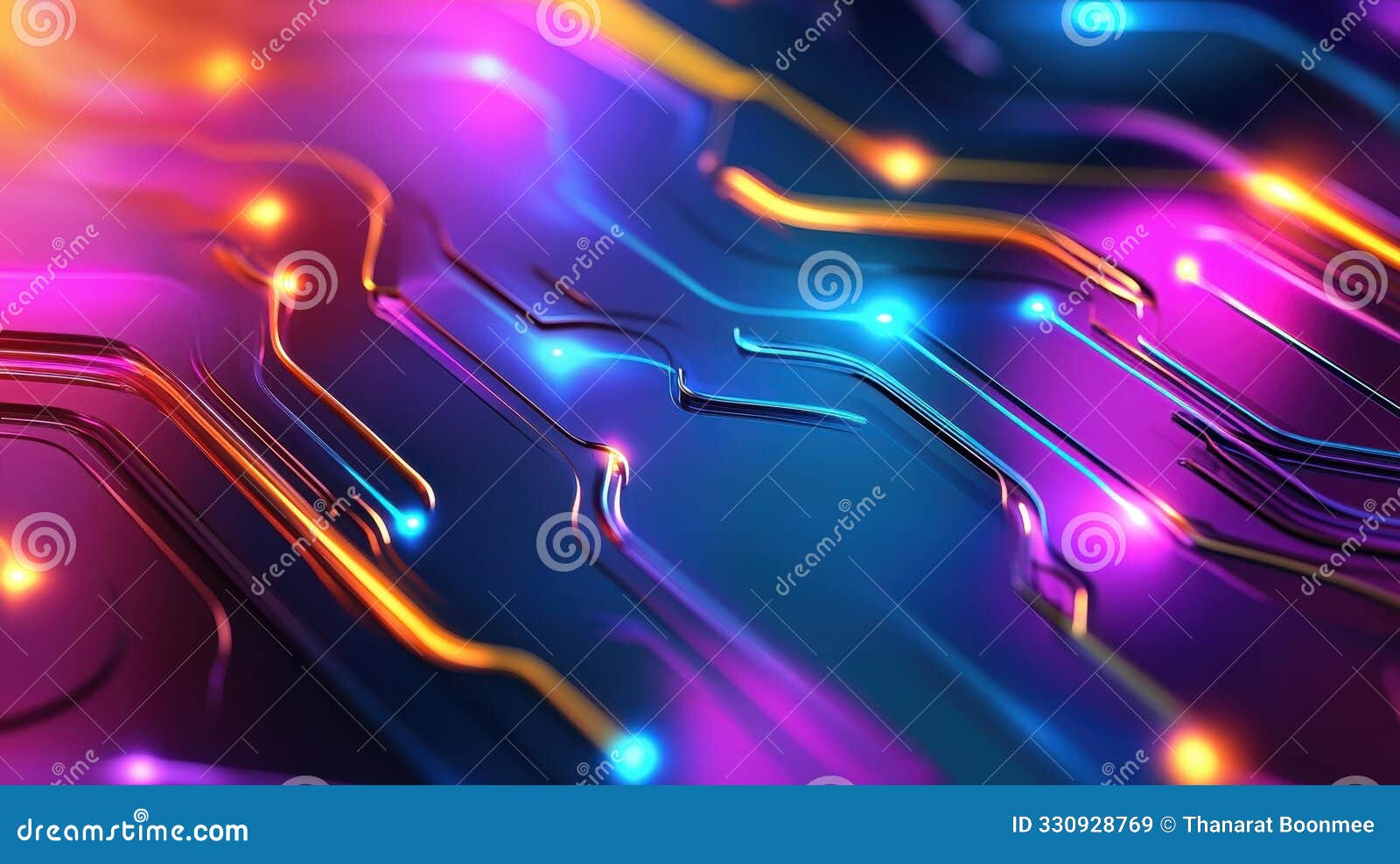 Dive into a Vibrant Digital Matrix with Sleek Circuit Patterns ...